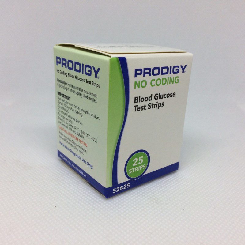 PRODIGY – BLOOD GLUCOSE TEST STRIPS 25PCS - Gagana Pharmacy